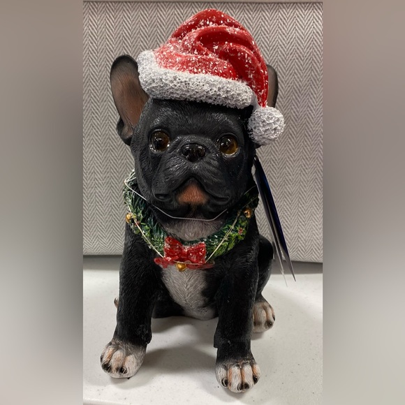 Holiday | Christmas French Bulldog Dog Frenchie Wreath Santa Light Up ...